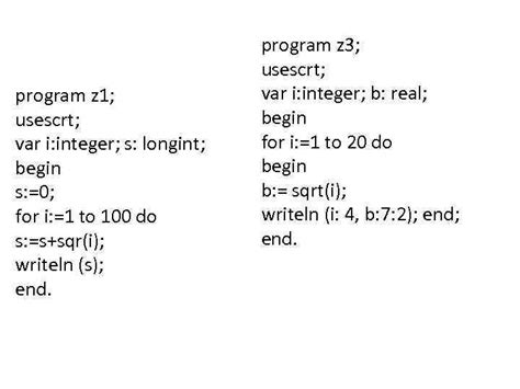 Program Z 3 Usescrt Var I Integer B