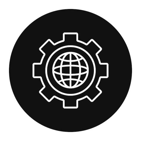 Premium Vector Global Settings Vector Illustration