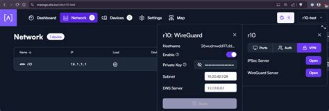 Configuring Wireguard Remote User Vpn On Route10 Alta Labs