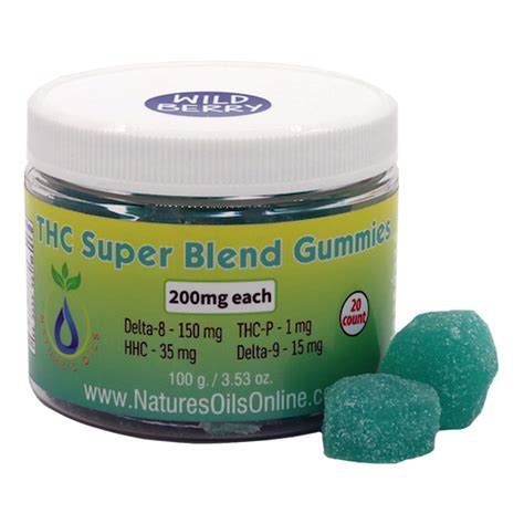 Thc Super Blend Gummies 200mg Each Natures Oils