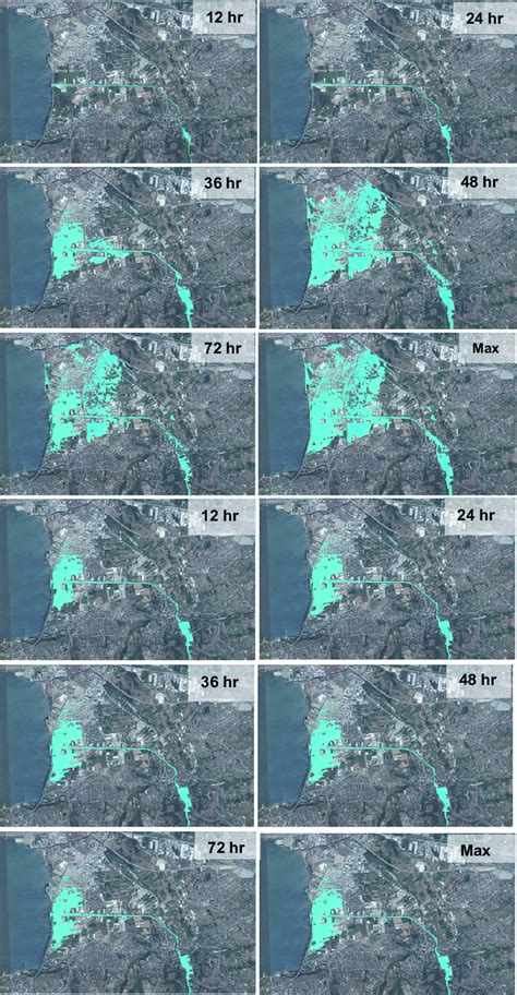 Flood Inundation Risk Map According To Scenario Event Simulation A Download Scientific