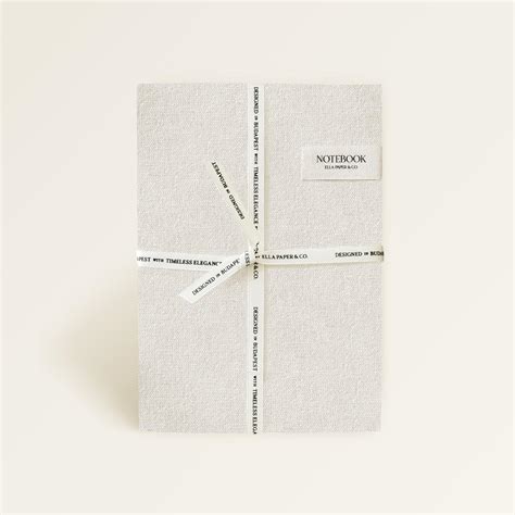 Notebook With Linen Cover Elegance In Every Page 136 Ruled Luxury Pages A5 Size Etsy