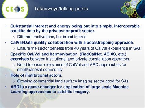 Satellite Interoperability Workshop Lsisdcggeoglam Joint Meeting Ppt Download
