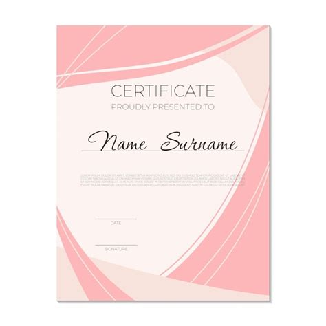 Premium Vector Certificate Design Template