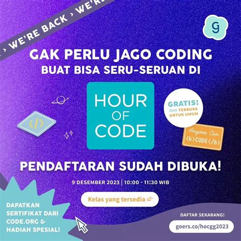Yok Kenalan Sama Dunia Coding Di Hour Of Code 🚀 By Nur Fauziyya Generation Girl Nov