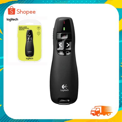 Logitech R400 Wireless Presenter Laser Pointer Black สดำ สนคานำเขาเองนะครบ ของแทครบ