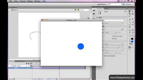 adding a classic motion guide flash cs5 tutorial youtube