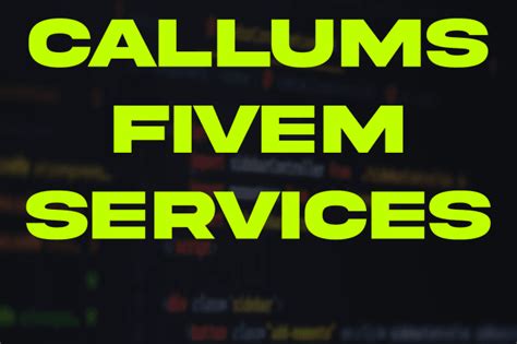 Make You A Fivem Script By Callum Fiverr