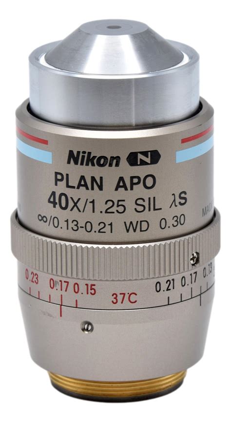 Nikon Plan Apo 40x Sil Silicone Microscope Objective Microscope Central