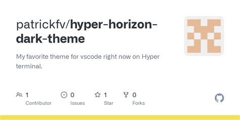 GitHub Patrickfv Hyper Horizon Dark Theme My Favorite Theme For Vscode Right Now On Hyper