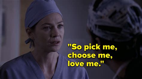 Ellen Pompeo Didn T Like Her Pick Me Choose Me Love Me Line