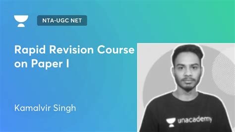 Nta Ugc Net And Set Exams Rapid Revision Course On Paper I By Unacademy