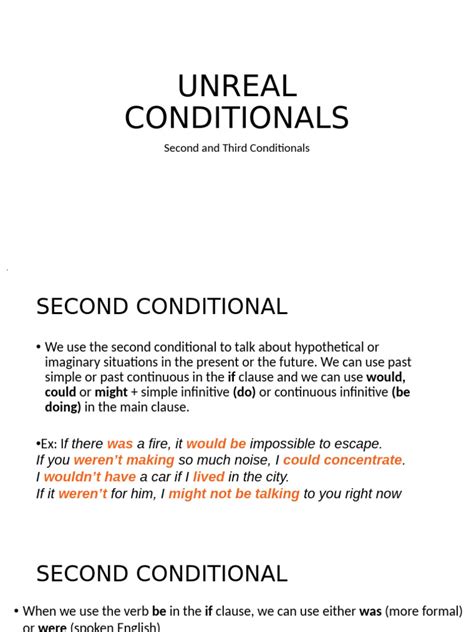 Unreal Conditionals Pdf