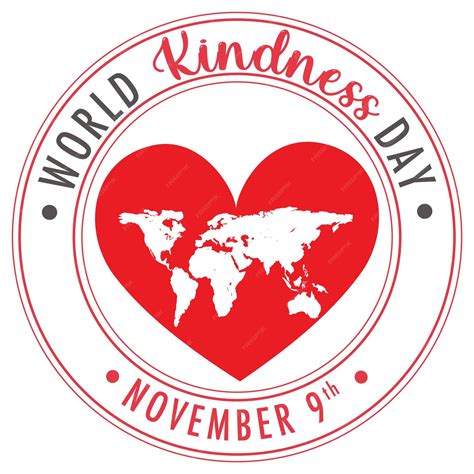 세계 친절의 날 포스터 디자인 무료 벡터