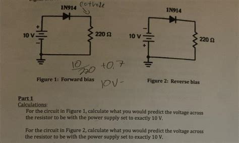 Solved Figure 1 Forward Bias Figure 2 Reverse Bias Part 1 Chegg Com
