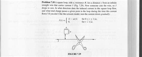 Solved Problem A Square Loop Side A Resistance R Chegg