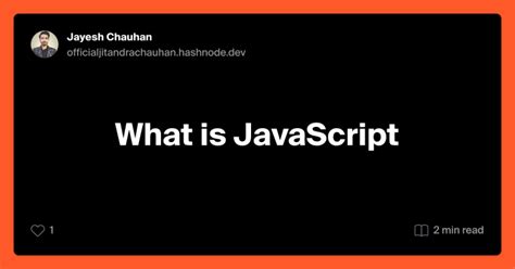 What Is Javascript Jayesh Chauhan