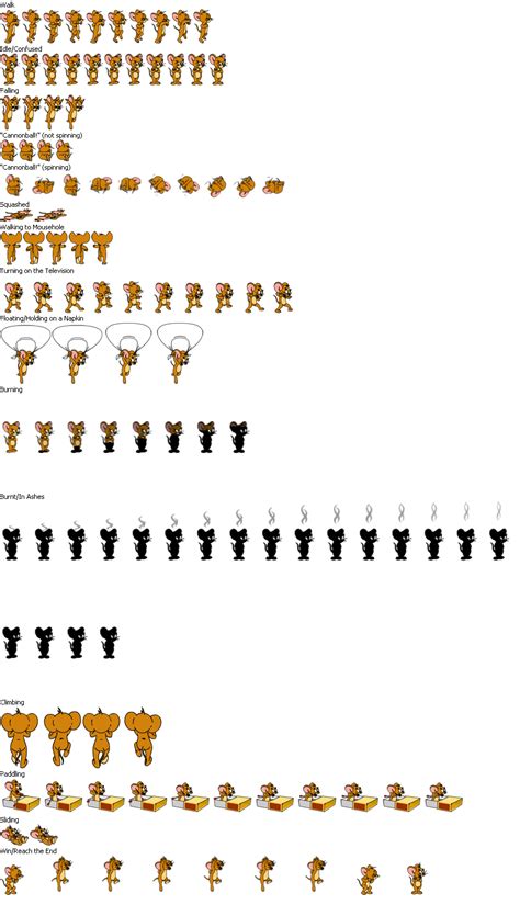 Jerry Tom And Jerry Mouse About The House Browser Games The Spriters Resource