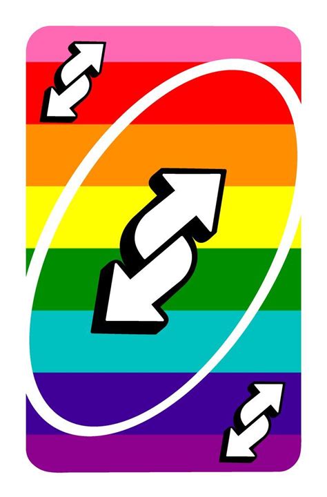 Original Rainbow Uno Reverse Card Uno Cards Cards Pride Flags