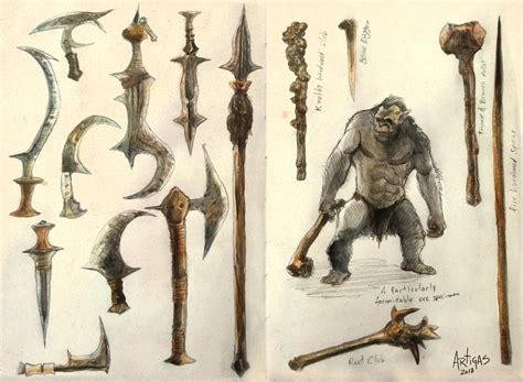 Orc And Weapons By Artigas On Deviantart