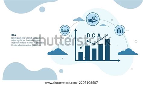Dca Concept Blue Icon Idea Dollar Stock Vector Royalty Free