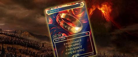 Coveted Magic The Gathering The One Ring Card Has Been Found Valued At Us Million Trendradars