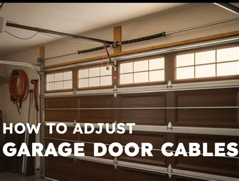 How To Adjust Garage Door Cables Up And Down Garage Doors
