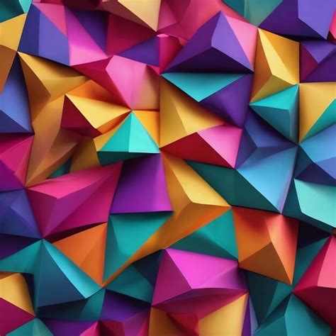Premium Photo Abstract Polygonal Background Triangular Origami Style With Gradient
