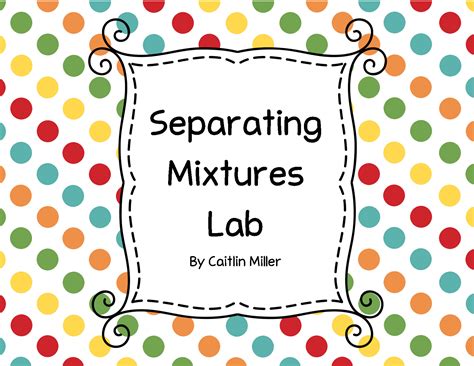 Miller S Science Space Separating Mixtures