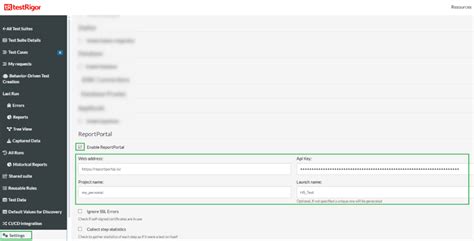 Reportportal Integration Testrigor Ai Based Automated Testing Tool