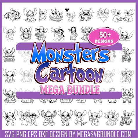 Stitch And Lilo Svg Mega Bundle Stitch Silhouette Svg Disney Stitch Svg Mega Svg Bundle