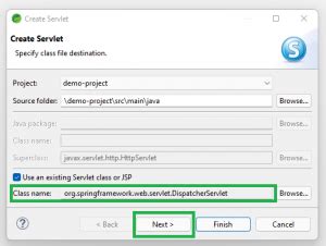 Shortcut To Create Dispatcher Servlet In Eclipse Or Spring Tool Suite 4