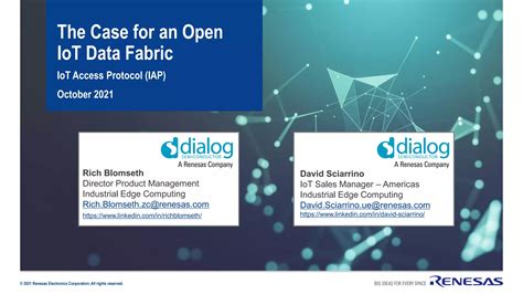 The Case For An Open Iot ‘data Fabric For Smart Buildings Integration Ppt