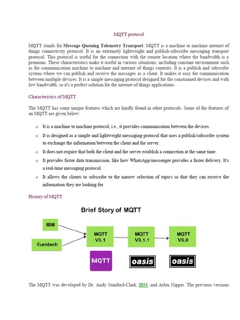 Mqtt Protocol Pdf Internet Standards Computer Standards