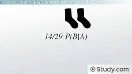 Conditional Probability Definition Equation Examples Lesson Study Com