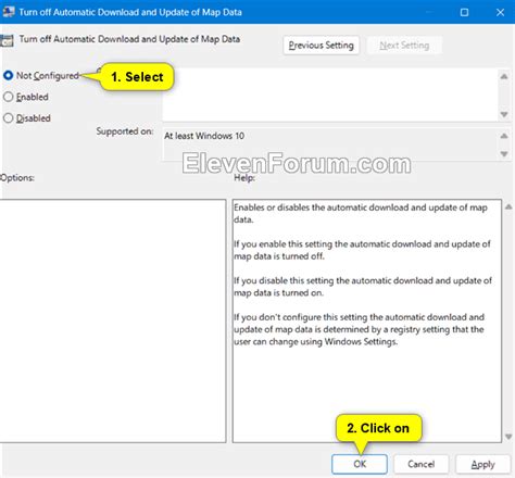 Enable Or Disable Automatically Update Offline Maps In Windows 11