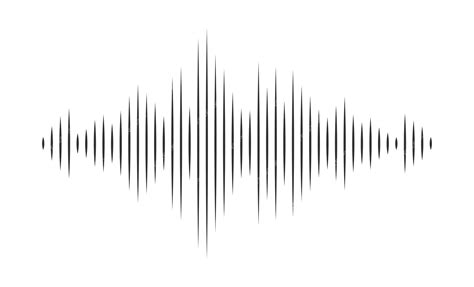 Premium Vector Sound Wave In Line Vibration Waveform For Music Player