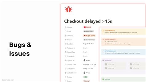 Issue Tracker Notion Template