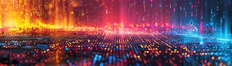 Premium Photo Digital Numbers On Screen Colorful Data Visualization Futuristic Tech