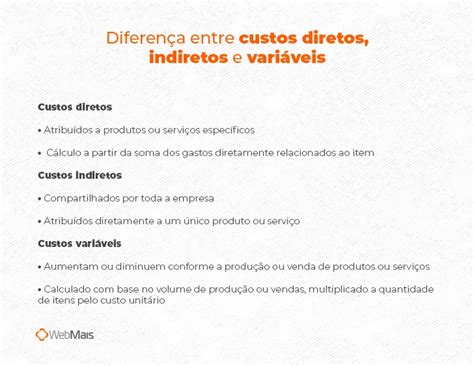 Custos Indiretos O Que S O Veja Exemplos