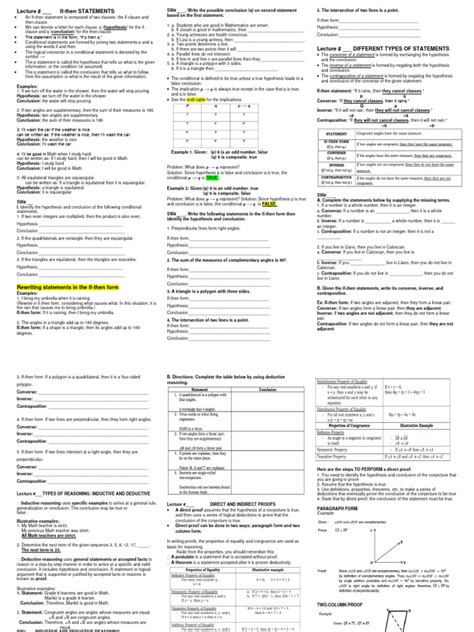 Q2 If Then Lecture V2tipidity Shesh Pdf Mathematical Proof