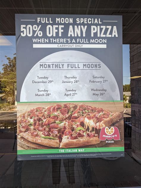 Marcos Pizza Full Moon Schedule 2024 Truth Or Fiction