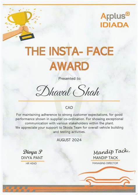 Thank You Applus Idiada For The Recognition And Honour Thank You Siddhartha Godbole Sarthak