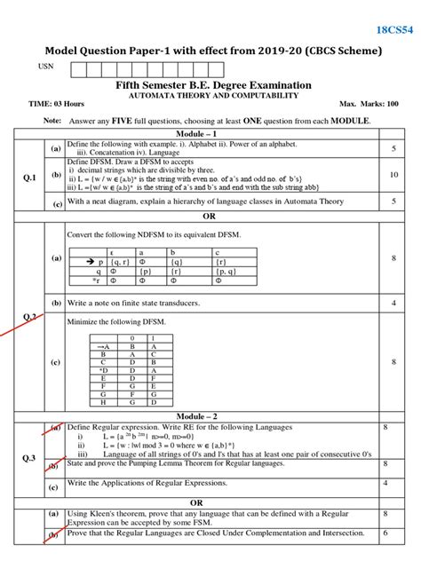 Fafl Pyqs Pdf Theoretical Computer Science Mathematics