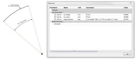 solved dimension arc length in a sketch autodesk community
