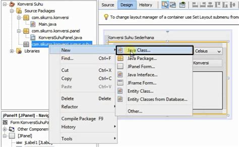 Membuat Program Konversi Suhu Dengan Java Swing Menggunakan NetBeans Tahap Membuat Fungsi