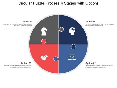 Circular Puzzle Process Stages With Options PowerPoint Slide Clipart Example Of Great PPT