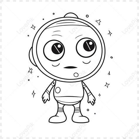 우주에서 온 작은 우주비행사 색칠하기놀이소매개요 예술미술 Png 일러스트 무료 다운로드 Lovepik