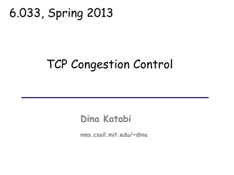 Ppt Tcp Congestion Control Powerpoint Presentation Free Download