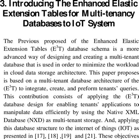 limitations of multi tenancy databases techniques download scientific